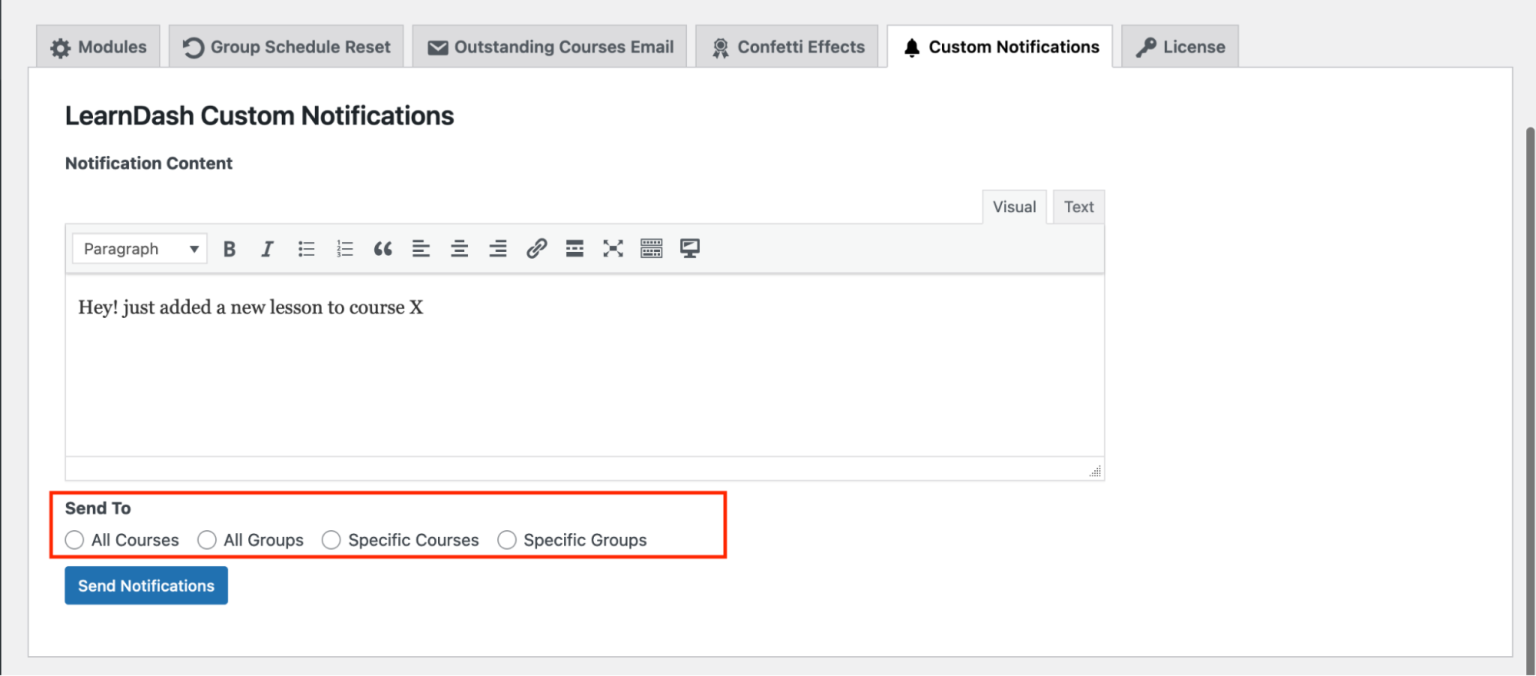 Module 15: Custom Notifications - TeknoFlair